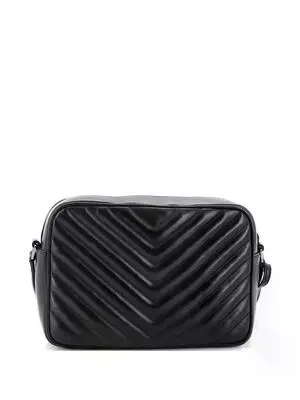 Saint Laurent Lou Camera Bag Matelasse Chevron Leather - Black