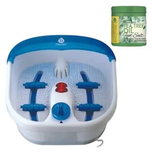 PURSONIC Foot Spa Massager With Tea Tree Oil Foot Salt Scrub - One-color