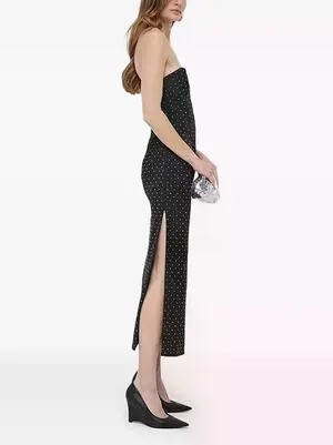 Bardot Crystal-embellished Strapless Midi Dress - Black