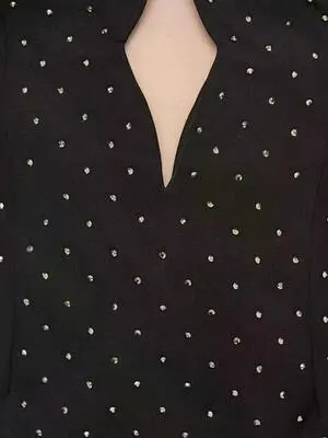 Bardot Crystal-embellished Strapless Midi Dress - Black