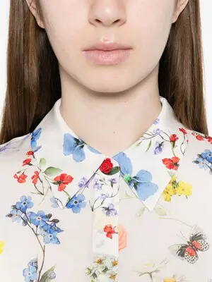 Alice + Olivia Willa Printed Blouse