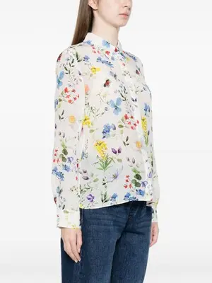 Alice + Olivia Willa Printed Blouse