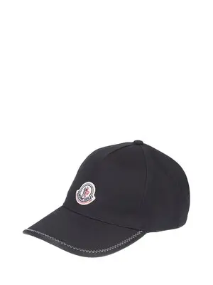 Moncler Logo Cap - Black