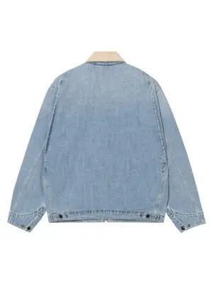 Carhartt Work In Progress Denim Jacket With Contrasting Collar - Blue