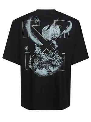 Off-White Moon Skate Graphic T-shirt - Black