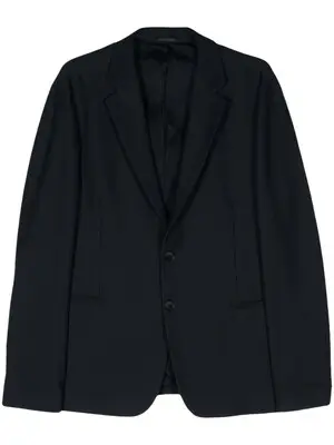 Giorgio Armani Jacket With Logo - Blue