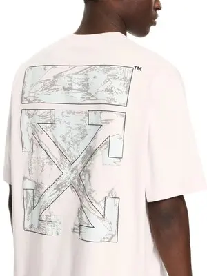 Off-White Paint Arrow Skate T-shirt - Pink