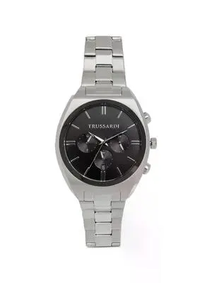 TRUSSARDI Logo-detail 42mm Watch - Black