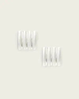 ALLSAINTS AllSaints Janna Flat Earrings Warm Silver