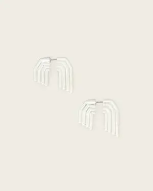 ALLSAINTS Janna Sculptural Earrings - Silver