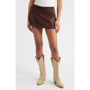 KITTENISH Faux Suede Skort