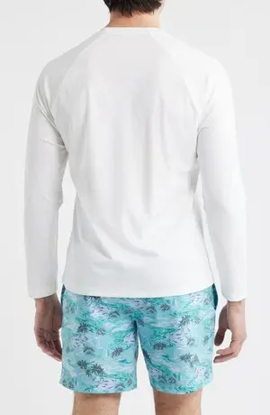 FAIR HARBOR Anchor Long Sleeve Rashguard - White