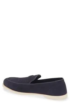 John Lobb Pace Oval Loafer - 5a-navy