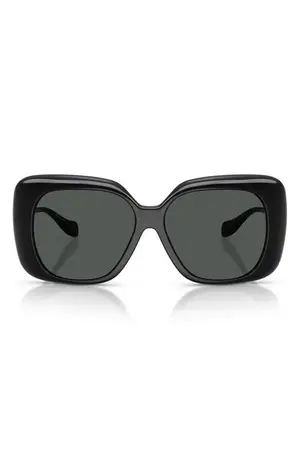 Versace 57mm Square Sunglasses - Black/dark Grey