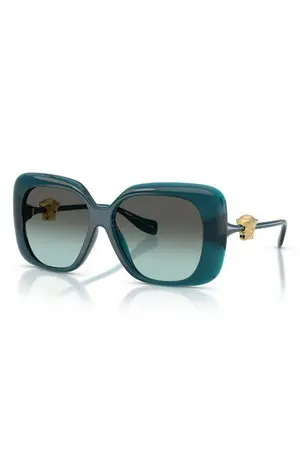 Versace 57mm Square Sunglasses - Blue/green Gradient