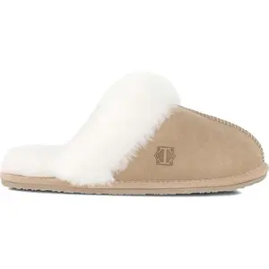 TOGAS Suede Slippers - Beige