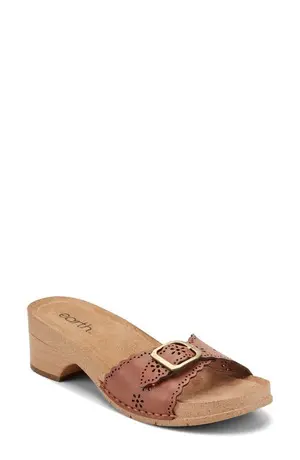 Earth Haisly Slide Sandal - Medium Brown