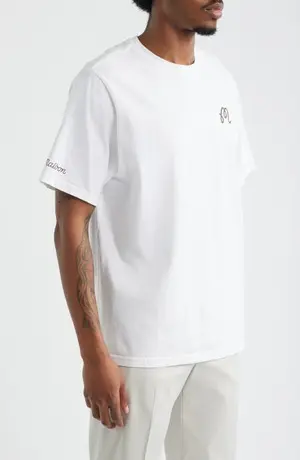 MALBON Bermuda Championship Cotton Graphic T-shirt - White