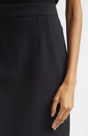 Dolce & Gabbana Virgin Wool Midi Pencil Skirt