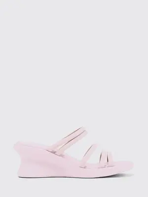 Camper Louise Leather Wedge Sandals - Pink