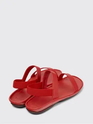 Camper Right Isla Leather Slingback Sandals - Red