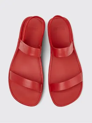 Camper Right Isla Leather Slingback Sandals - Red