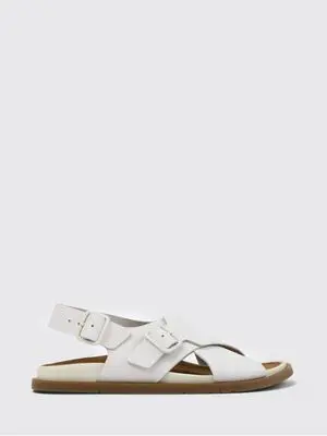Camper Lluc Leather Sandal - White