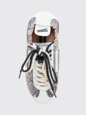 PURAAI Lion Pepper Python Print Vegan Leather Sneakers