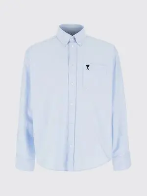 AMI Paris Casual Cotton Shirt - Gnawed Blue