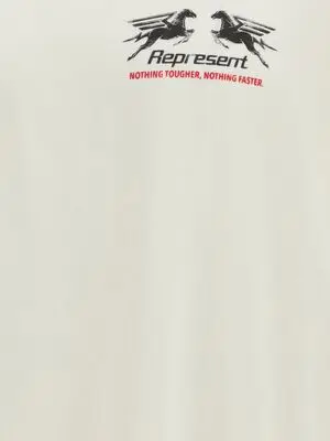 REPRESENT Printed Cotton T-shirt - White