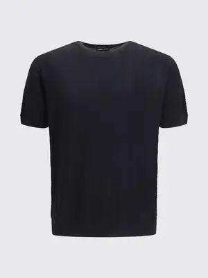Giorgio Armani Cotton Blend Crew Neck Sweater