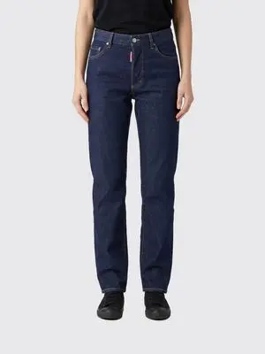 Dsquared2 Cotton Denim Straight Jeans