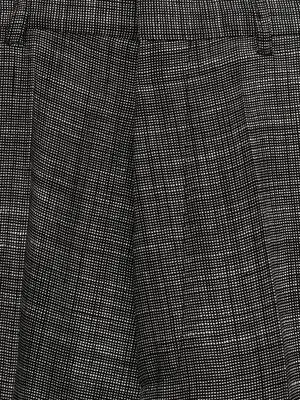 Phoebe Philo Silk And Linen Tailored Wide-leg Trousers
