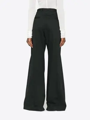 Rick Owens Wide Leg Trousers - Black