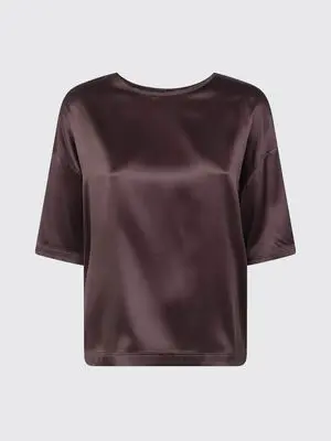 Brunello Cucinelli Silk Blend Blouse - Brown