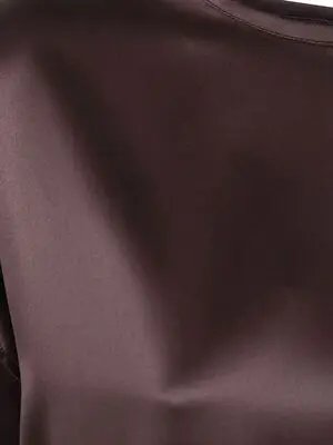 Brunello Cucinelli Silk Blend Blouse - Brown