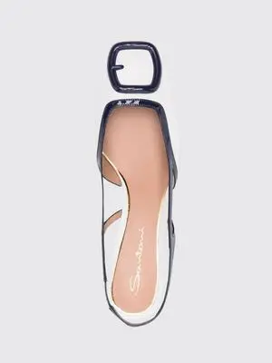 Santoni Leather Slingback Court Shoes