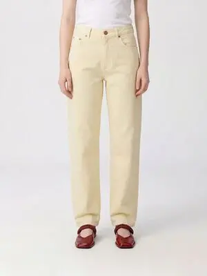 HAIKURE High Rise Wide Leg Jeans - Beige