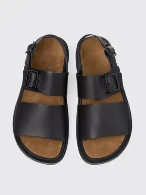 Camper Smooth Leather Buckled Slingback Sandals