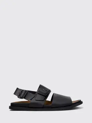 Camper Smooth Leather Buckled Slingback Sandals - Black