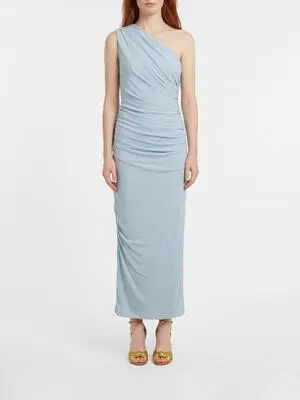 ROTATE BY BIRGER CHRISTENSEN One-shoulder Recycled Jersey Maxi Dress - Sky Blue