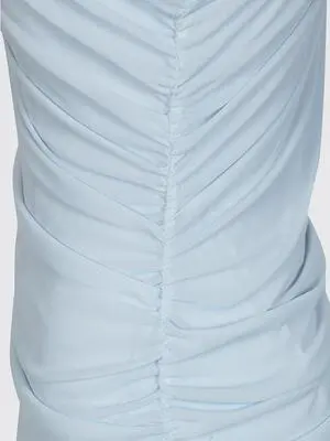 ROTATE BY BIRGER CHRISTENSEN One-shoulder Recycled Jersey Maxi Dress - Sky Blue