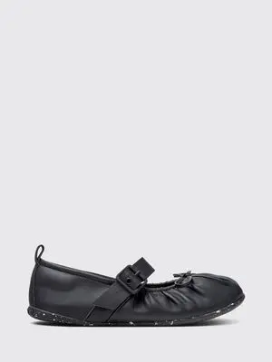 Camper Wabi Leather Ballerina Flats - Black