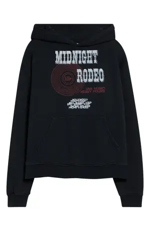 MIDNIGHT RODEO Graphic Hoodie - Black