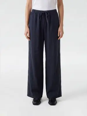 Filippa K Satin Drawstring Palazzo Trousers