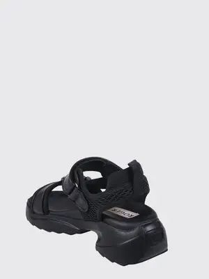 ROGER VIVIER Embellished Leather And Mesh Sandals - Black