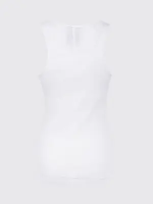 THOM KROM Sleeveless Cotton And Linen Blend Top - White