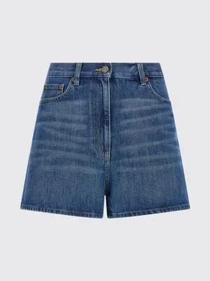 Valentino Garavani Cotton Denim High-waisted Shorts