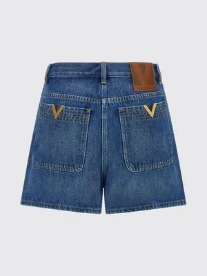 Valentino Garavani Cotton Denim High-waisted Shorts