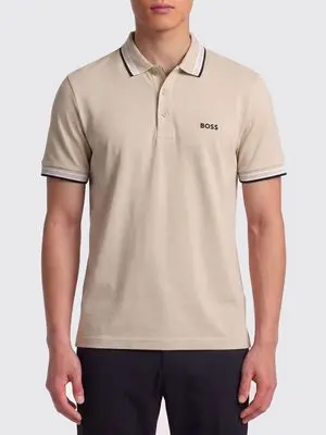 BOSS Basic Cotton Polo Shirt - Camel